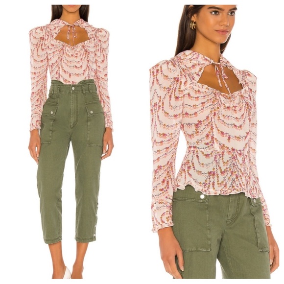 Divine Heritage | Tops | Divine Heritage Revolve Cottagecore Collar Tie ...